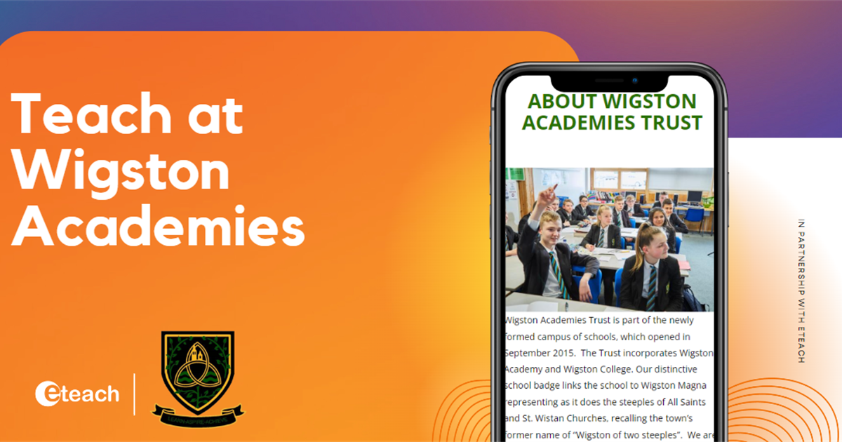 Careers at Wigston Academies Trust - Wigston, United Kingdom, LE18 2DT ...