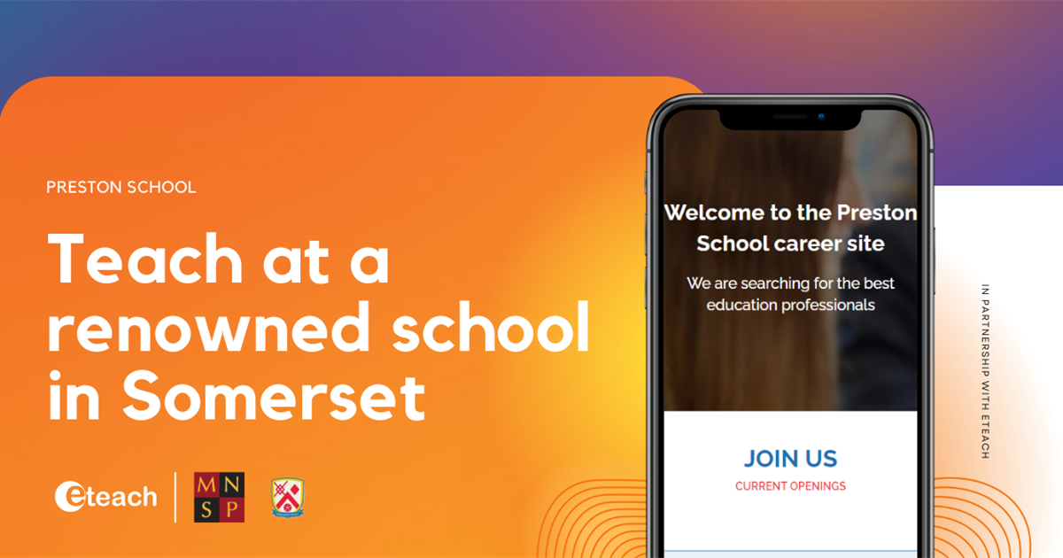 Careers at Preston School - Yeovil, United Kingdom, BA21 3JD | Eteach
