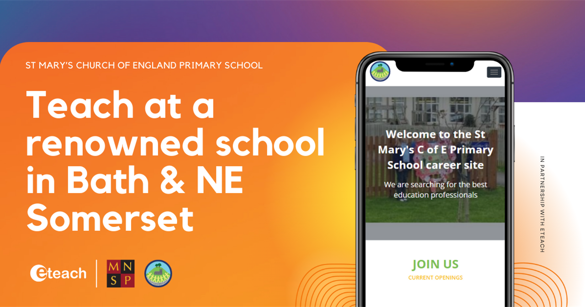 Careers at St Mary's C of E Primary School - Bath, United Kingdom, BA2 ...